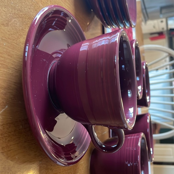 Fiestaware | Dining | Fiestaware Set Of 5 Cups 6 Saucers | Poshmark